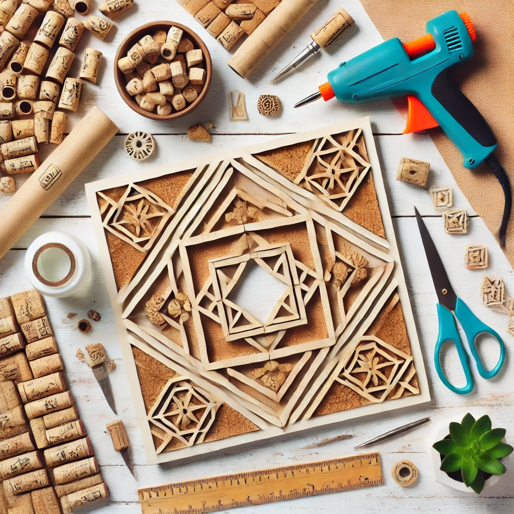 How to Make a Cork Wall Art Masterpiece - Mazalcrafts